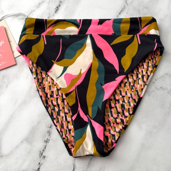 Maaji | Swim | Maaji Nwt Reversible Lush Leaves Suzy Q High Waist Swim ...